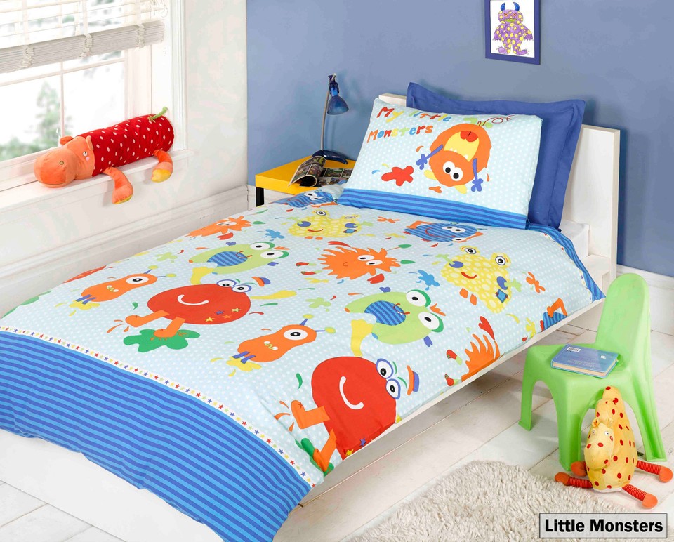 Kids Childrens Boys & Girls Single Bed Character Duvet Quilt Cover ...