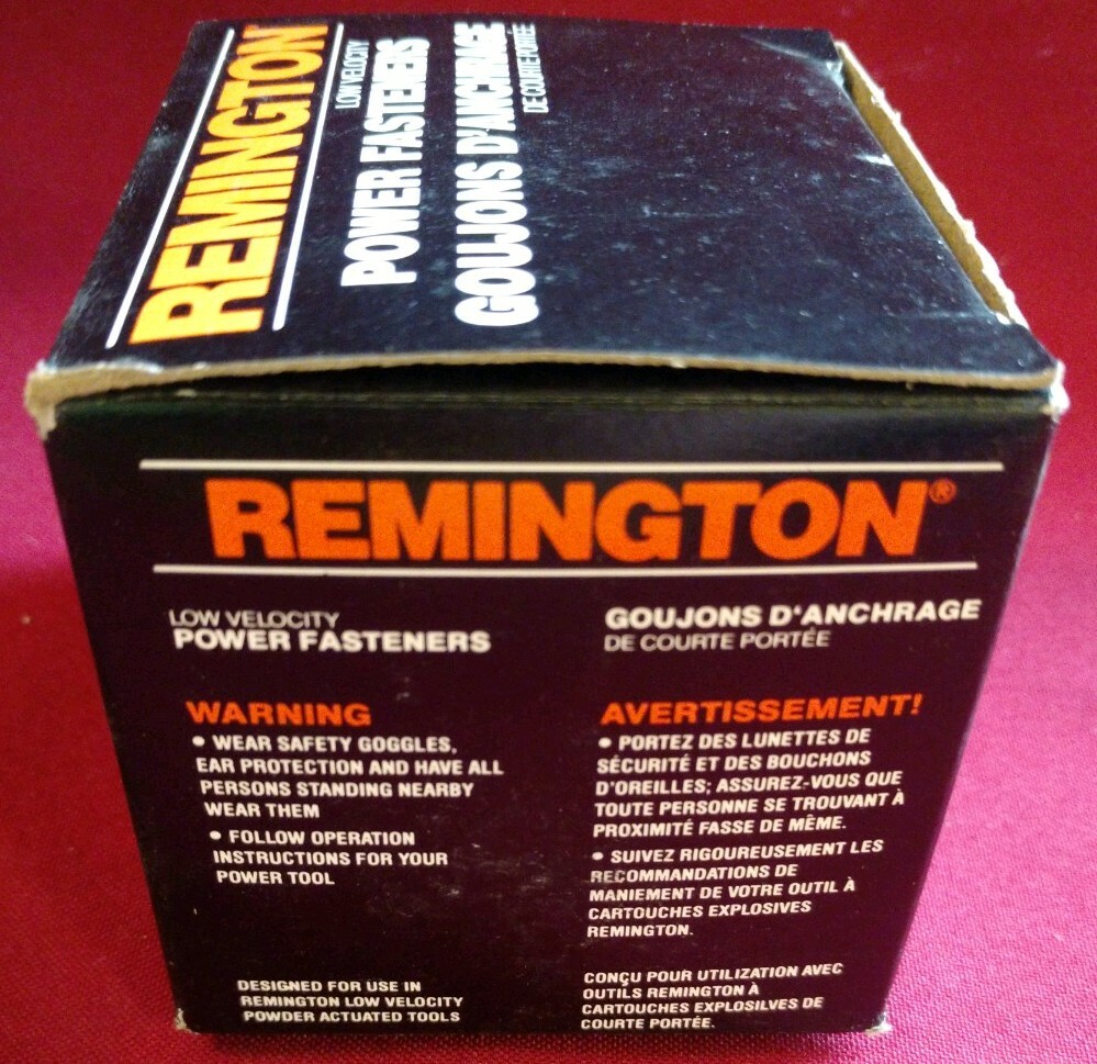 Remington 1" Top Hat Power Fasteners HT100 Powder Actuated lot of 3 100 ...