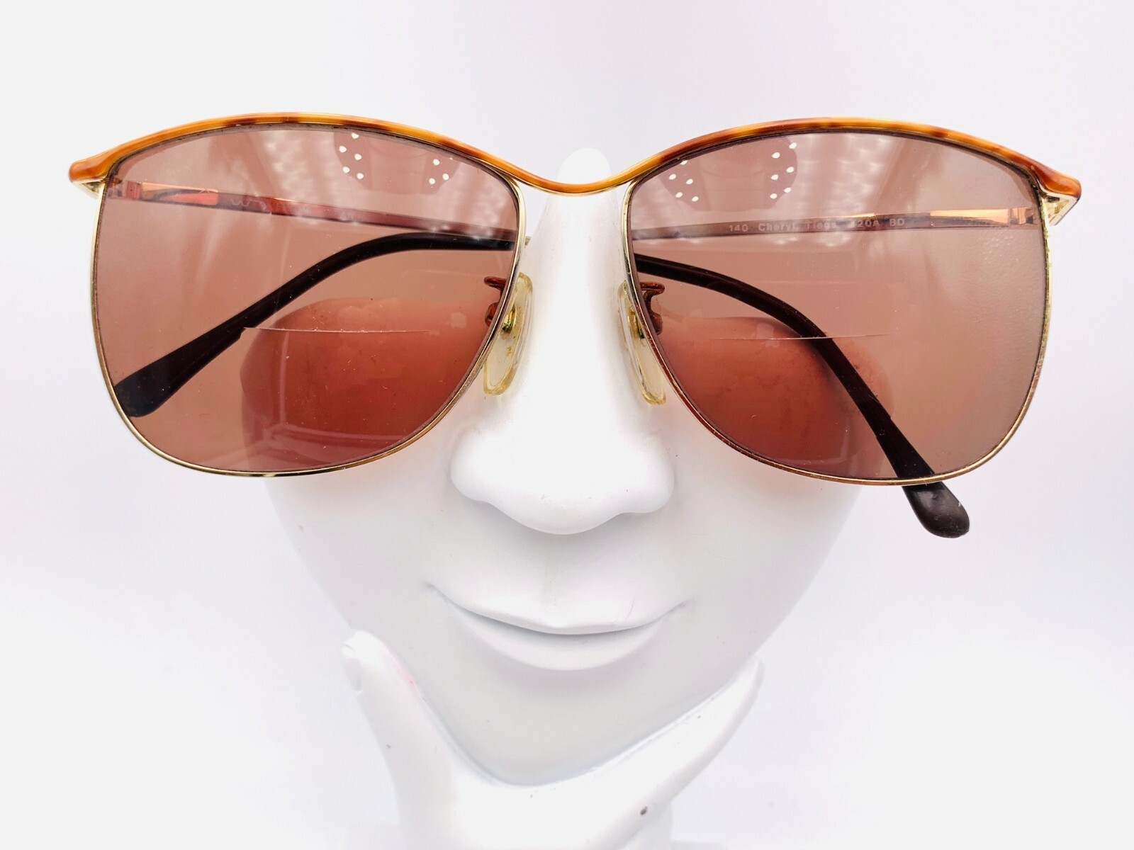 Vintage Welling Cheryl Tiegs Brown Gold Metal Oval Su… - Gem