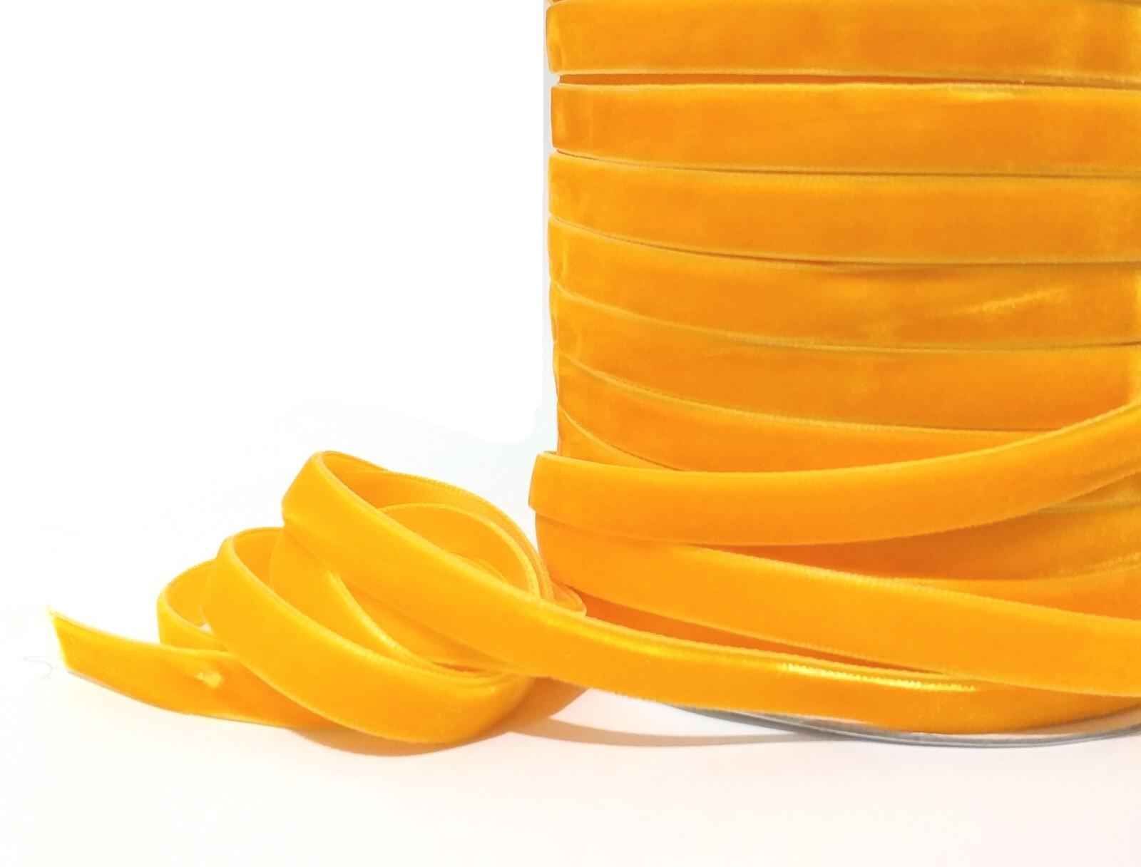 3/8"/ 10mm wide 6 yds -33 yds Orange Velvet Ribbon W49 | eBay