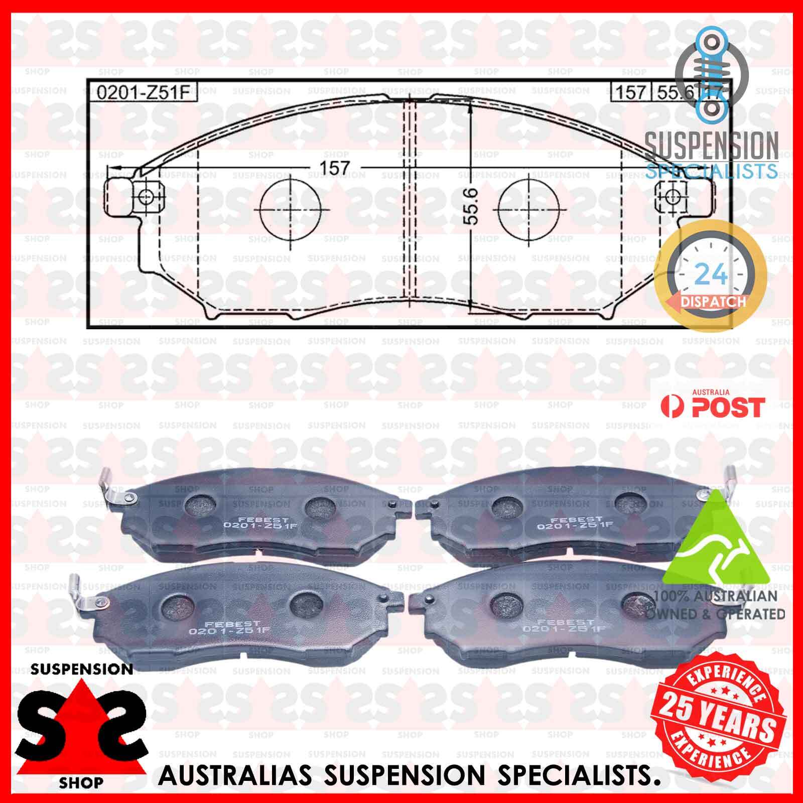 Front Axle Brake Pad Set, Disc Brake Suit NISSAN 350Z Coupe (Z33) 3.5 ...