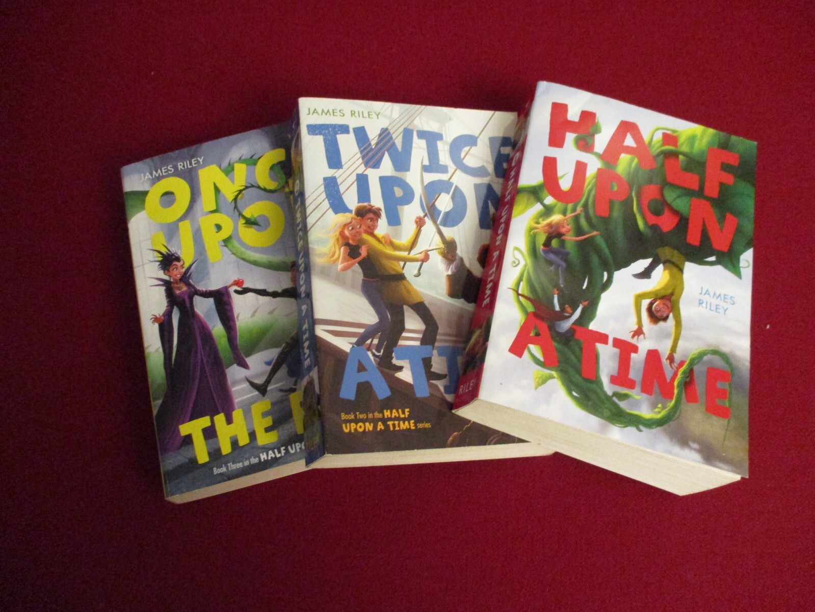 3 James Riley Books ~ Half Upon a Time ~ Once Upon a Time ~ Twice Upon ...