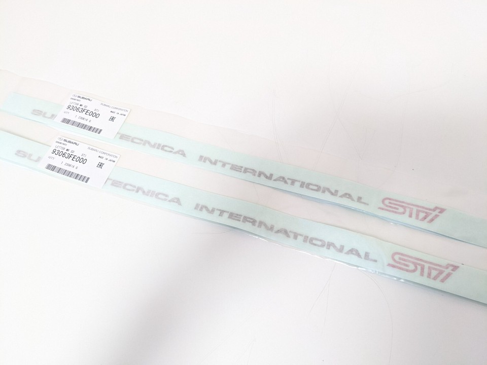 93063FE000 SUBARU IMPREZA WRX STI GC8 Genuine Front Door Decal Right ...