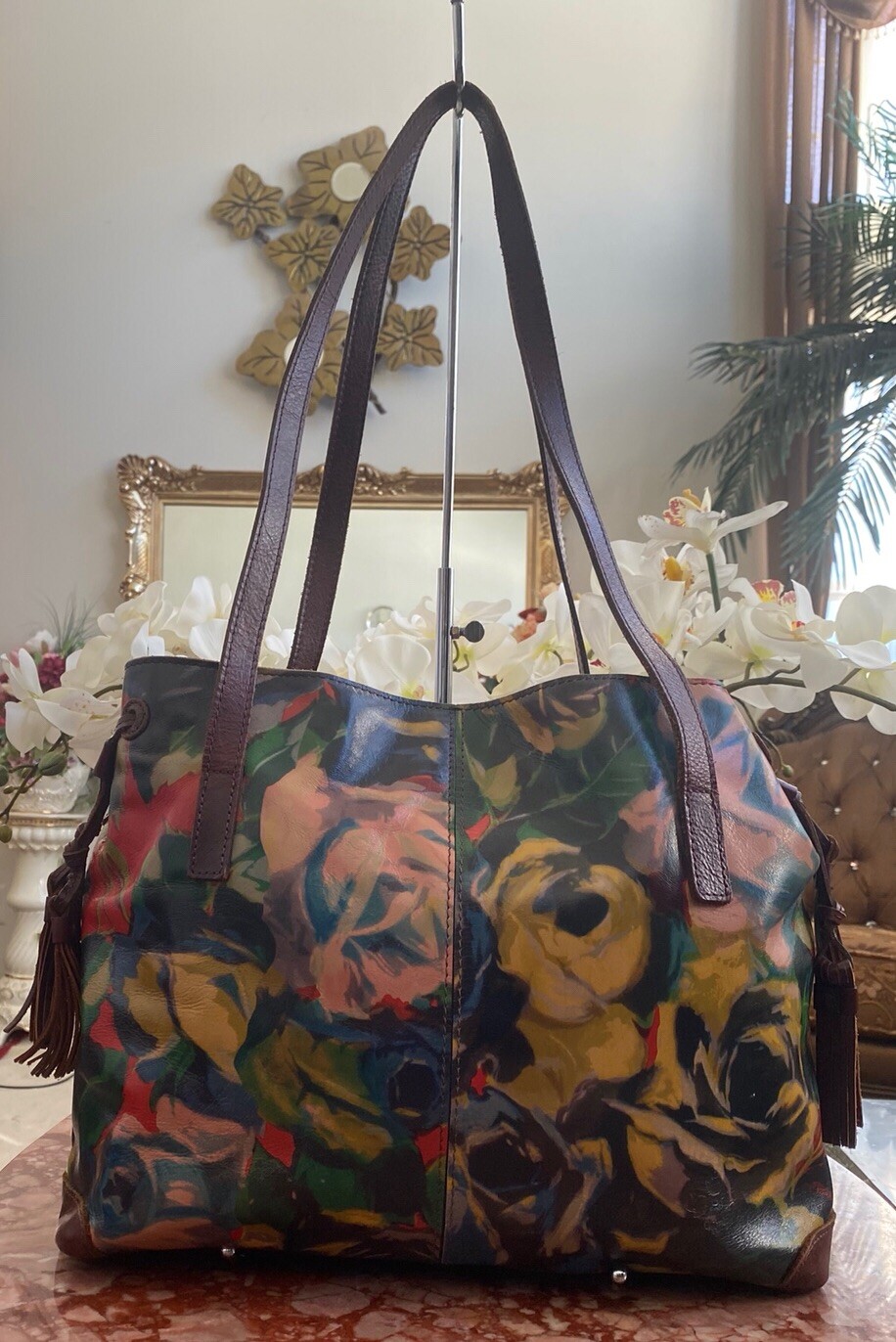 Patricia Nash Kemble Winter Bloom Multicolor Leather … - Gem