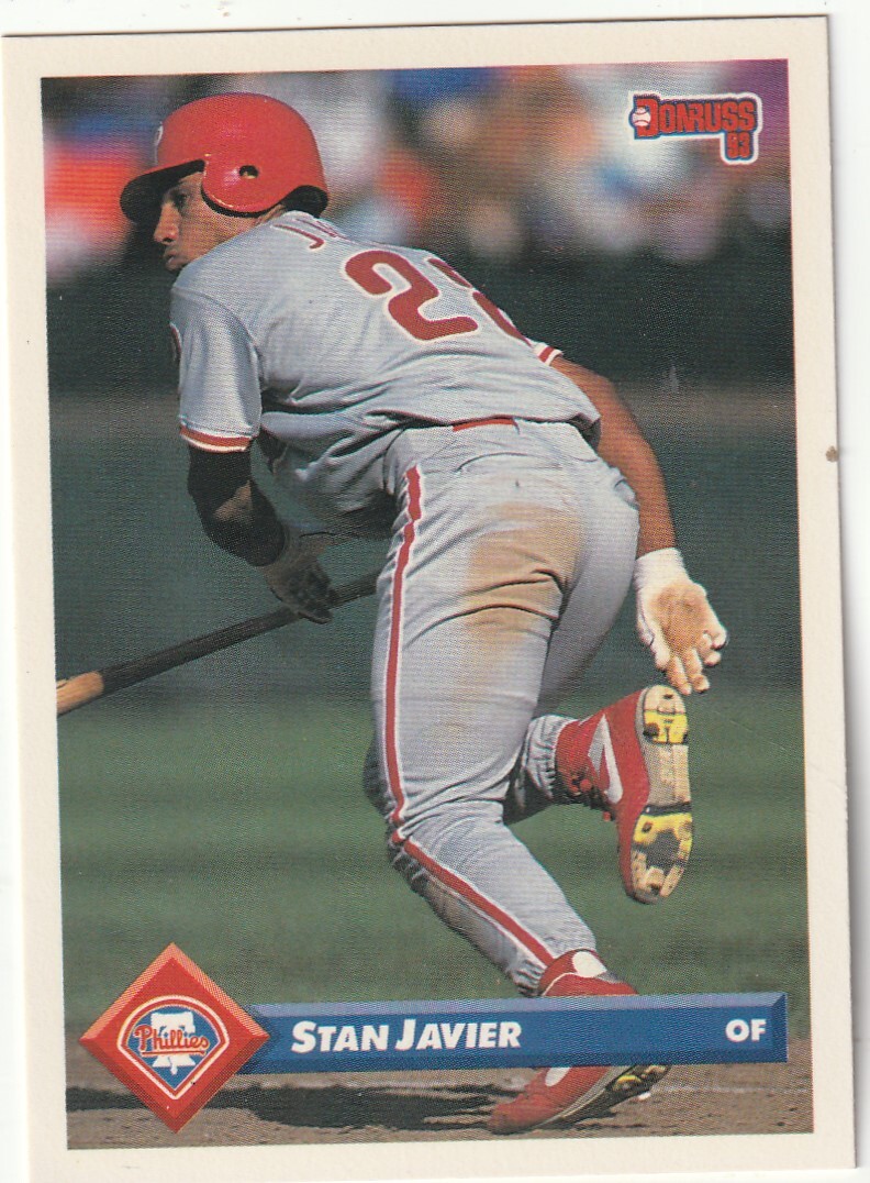 FREE SHIPPING-MINT-1993 Donruss Stan Javier #280 PLUS PHILLIES BONUS ...