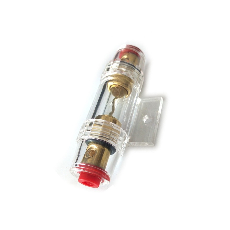 100A Gold Plated Fuse Holder Block for Car Subwoofer Audio Amplifier ...