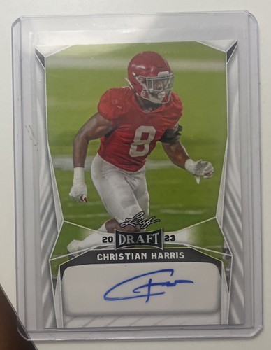 2023 Leaf Draft Christian Harris Auto Rookie Card | eBay