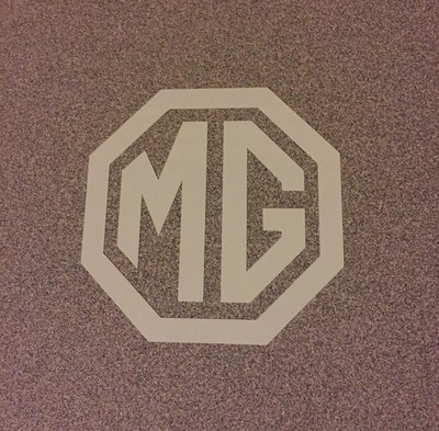 MG Emblem Logo Decal Sticker Midget WHITE 2" | eBay