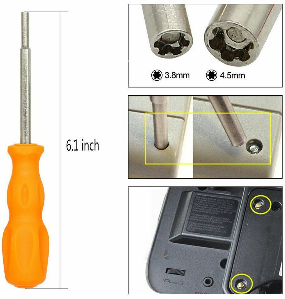 Nintendo Screwdriver Nut Driver Triwing Set Repair Tool Kit Wii NES N64 ...