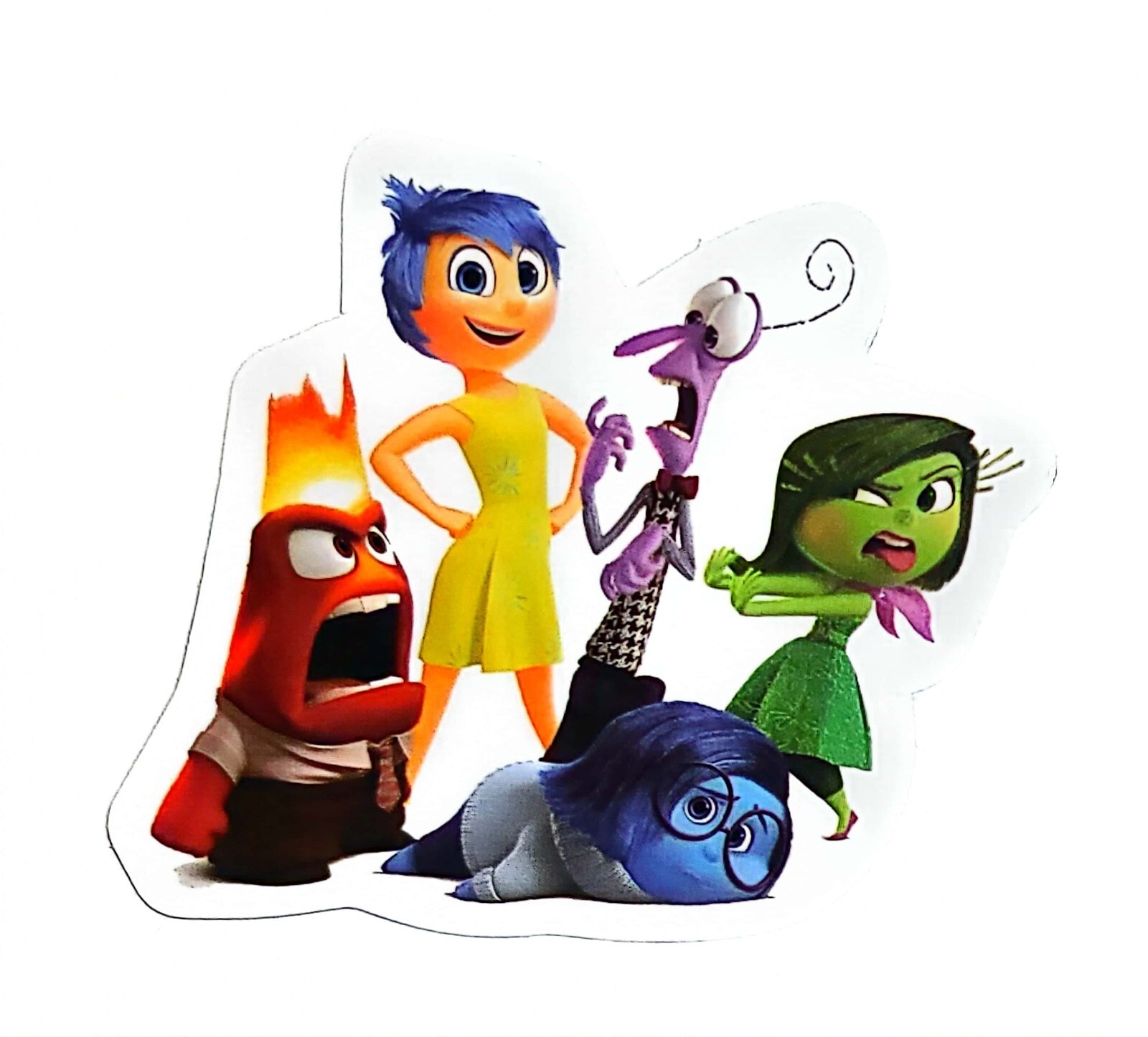 Disney Pixar INSIDE OUT Joy Sadness Fear Disgust Anger Water Resistant ...