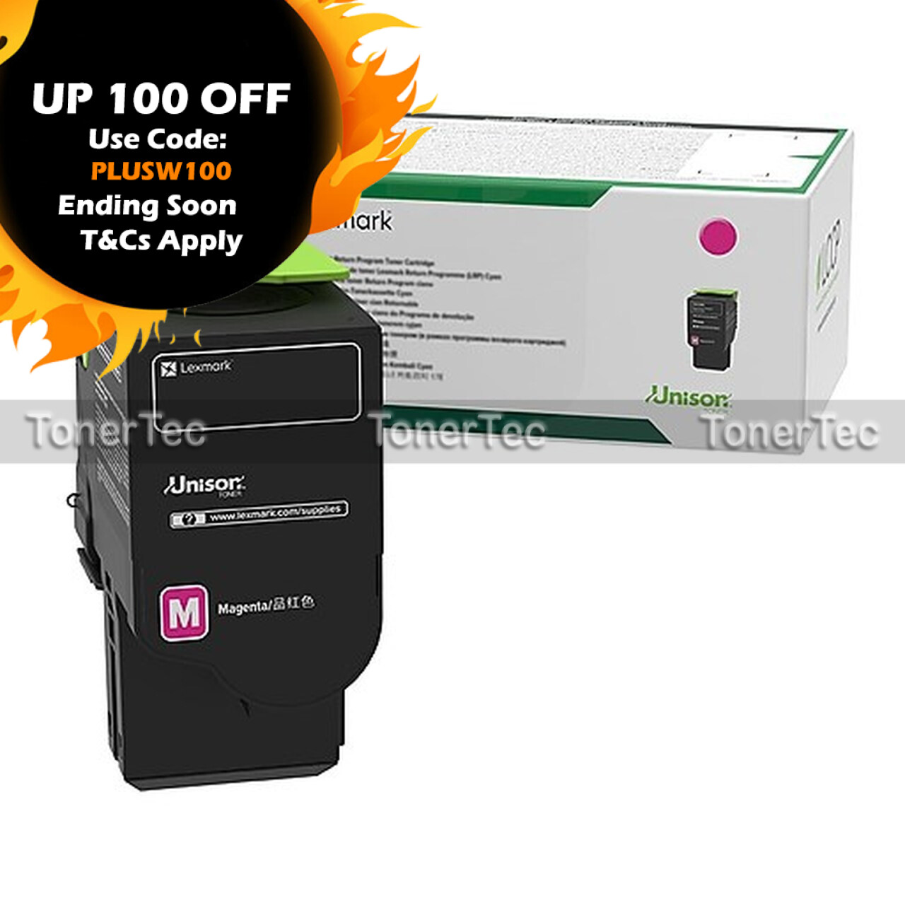 Lexmark Genuine C2360M0 MAGENTA RETURN PROGRAM TONER for C2425DW ...