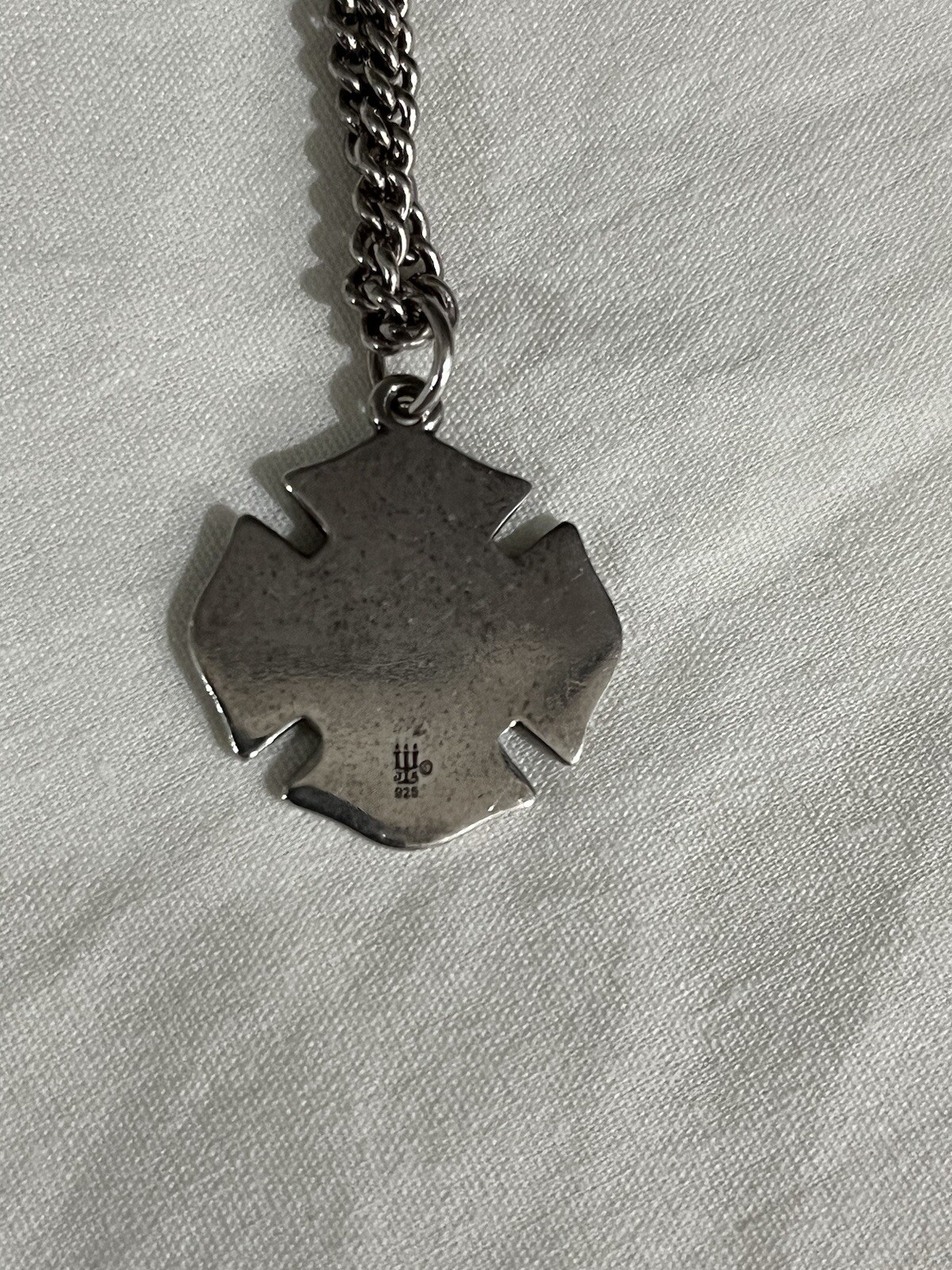 20”James Avery Firefighter Shield Maltese With Chain. - Gem