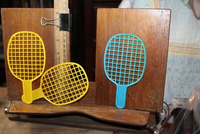 Vintage Lot of 3 Mini Plastic Hong Kong Tennis Rackets | eBay