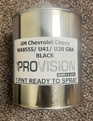 GM CHEVROLET WA-8555 EBONY BLACK PINT READY-TO-SPRAY | eBay