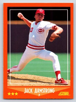 Jack Armstrong Cincinnati Reds 1988 Score Rookie & Traded #78T 20212 | eBay