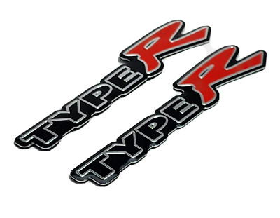 2 PAIR TYPE-R EMBLEM DC5 FOR HONDA INTEGRA 1996 TYPE R BADGE STICKER ...