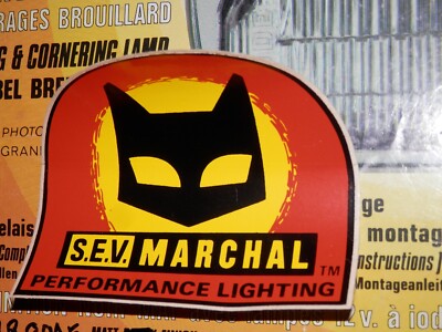 S.E.V. MARCHAL LIGHTS STICKER VINTAGE NEW circa 1983 fog driving | eBay