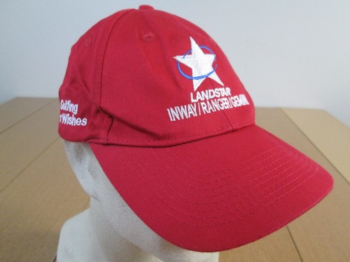 Landstar Hat Cap Red White Strap Back Inlay Ranger Gemini Golf Golfer ...