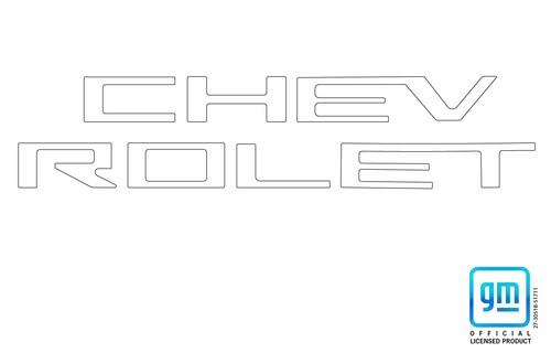 2022 2023 2024 Chevy Silverado Trail Boss Grille Letters Decal Kit ...