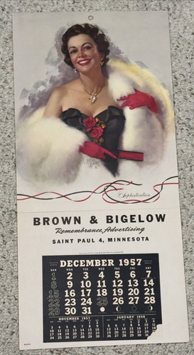 Pin Up Calendar Girl Sample Zoe Mozert 1957 Sophistication 23 X 11 | eBay