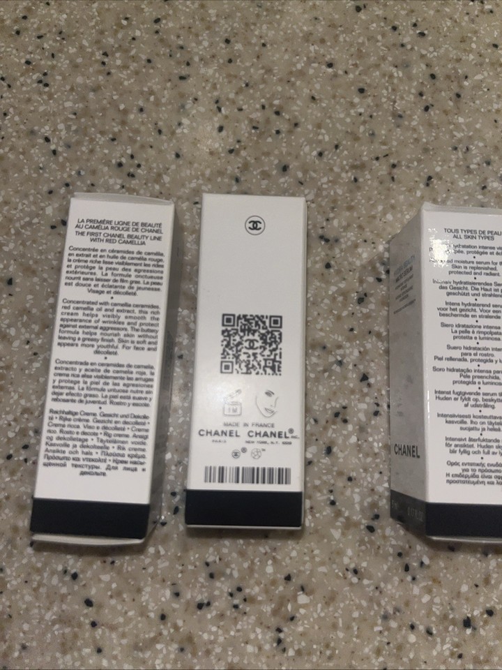 4 x 5ml Chanel Products - No.1 Revitalizing Cream & Hydro Beauty Micro ...