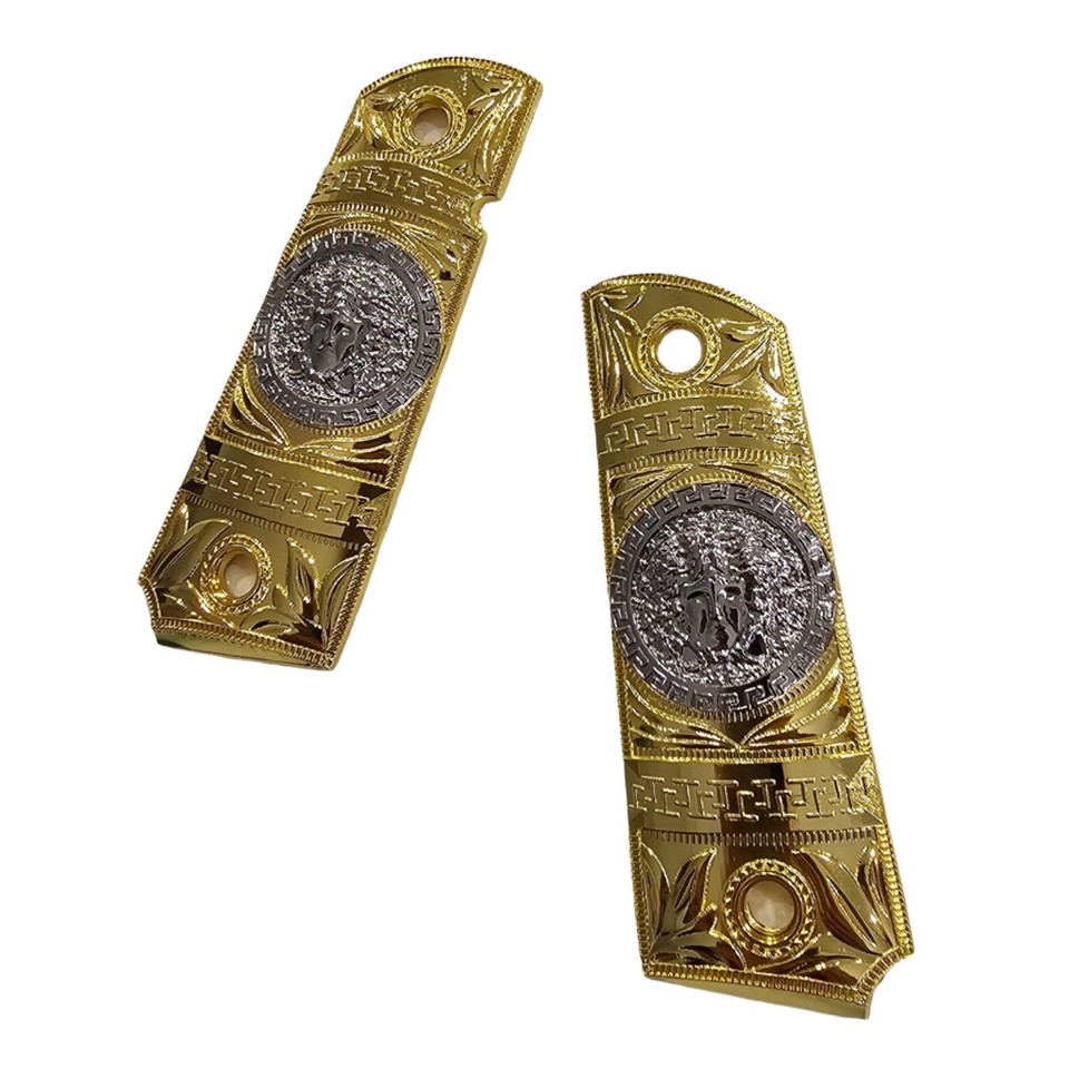Custom Colt Kimber Grips 1911 Full size grips Government MEDUSA metal ...