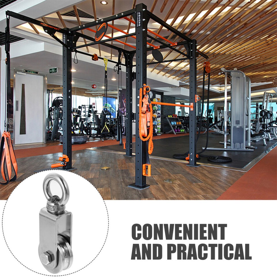 6 Pcs Hanging Pulleys Lifting Pulley Heavy Duty Pulley Cable Rope ...