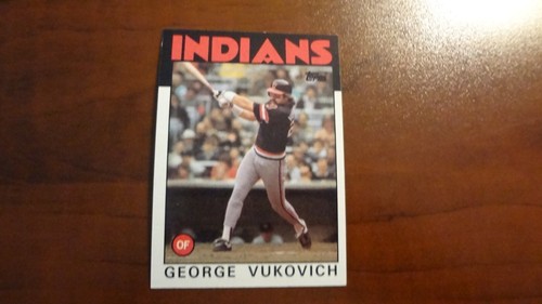 1986 TOPPS # 483 GEORGE VUKOVICH BASEBALL CARD | eBay