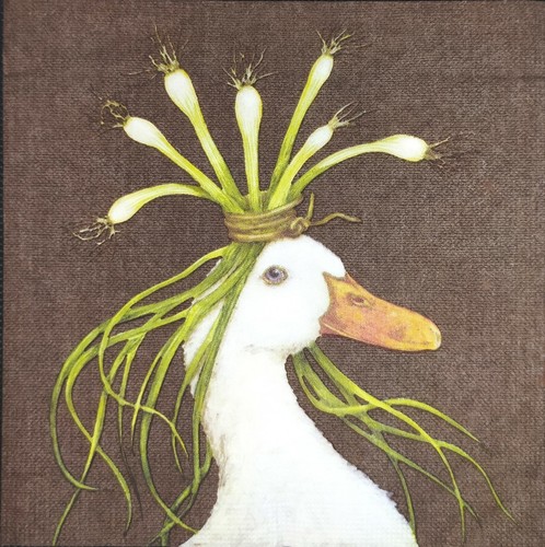 N607# 3 x Single Paper Napkins For Decoupage Craft Goose Bird With ...