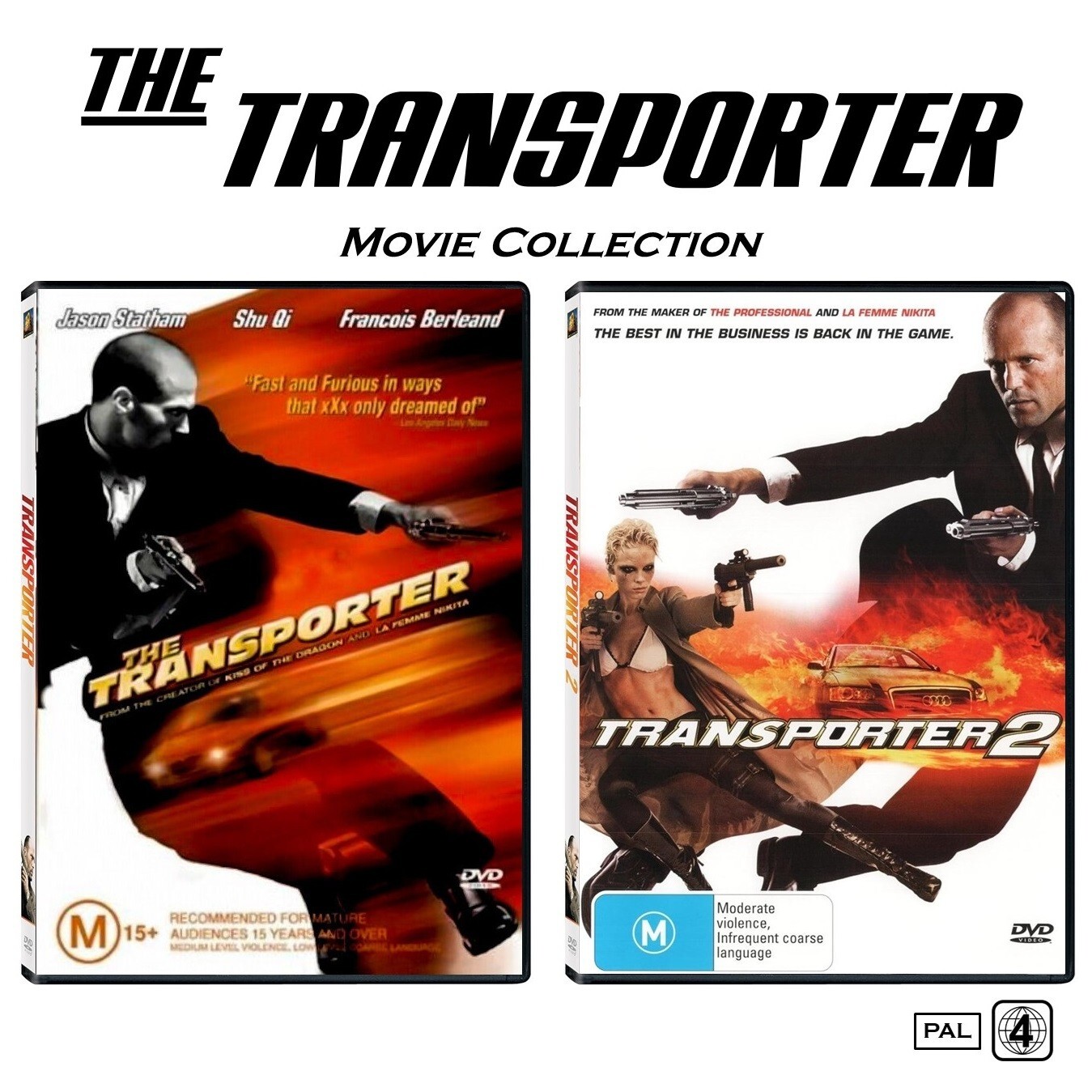 The Transporter / Transporter 2 (DVD, 2-Disc) PAL Region 4 (2-Movie ...