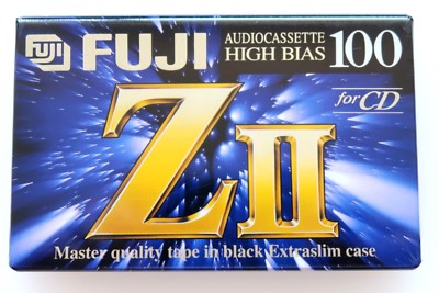 Fuji ZII 100 Master Quality High Bias Type II Blank Audio Cassette ...