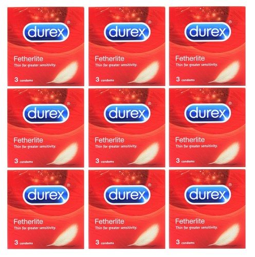 Durex Condoms - Featherlite Ultra Thin Elite Feel ** Retail Boxes** 6 ...