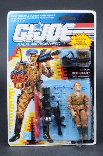 1991 Hasbro GI Joe Series 10 Red Star Oktober Guard GI Joe File Card ...