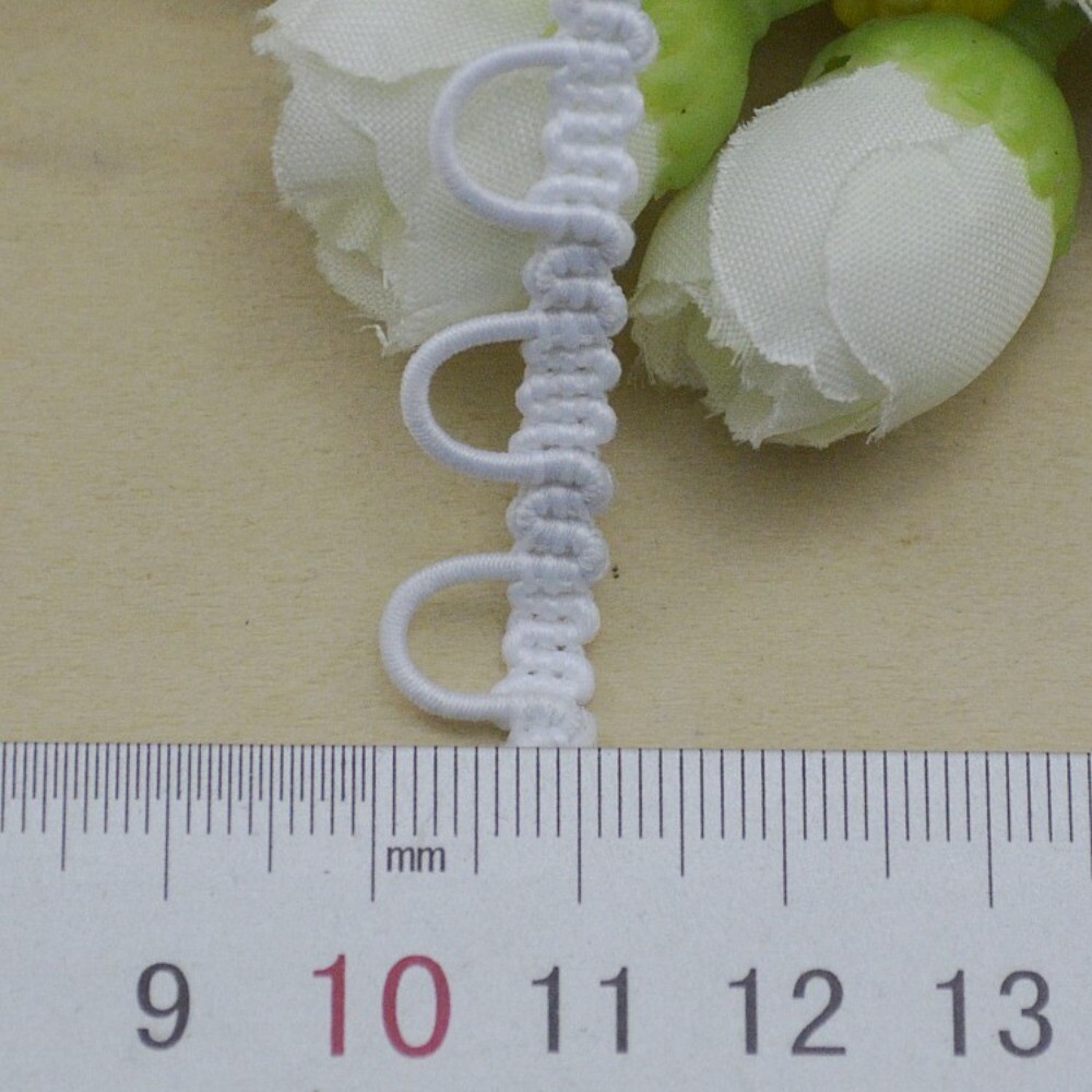 10/20 Yards Elastic Button Loop Black Sewing for Costume Crafts | eBay