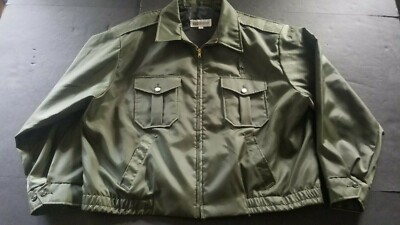 Vintage Green Nylon Green Flight Jacket Men's By Windchamp XXL-Regular ...