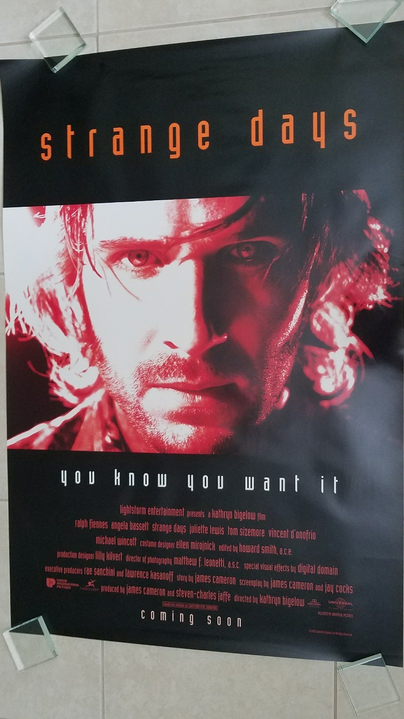 Strange Days movie poster [c] - Ralph Fiennes - Original 2 sided poster ...