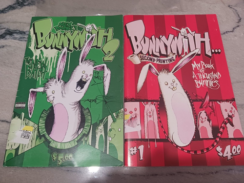 Alex Pardee's BUNNYWITH 1&2 SIGNED Book of 1000 Bunnies & The New Batch ...