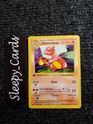Pokemon - 🔥 1ST EDITION SHADOWLESS CHARMELEON 24/102 - Base Set LP-NM ...