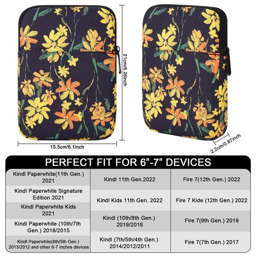 6.8 Inch Sleeve Bag Protective Nylon Case Cover Compatible with All-New ...