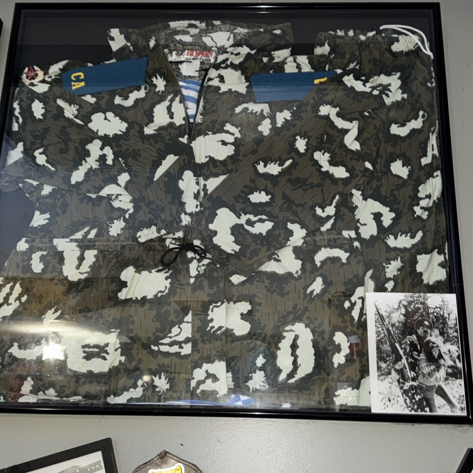 RARE Framed Original Russian Red Dawn Camo Uniform 1983 With Props From ...