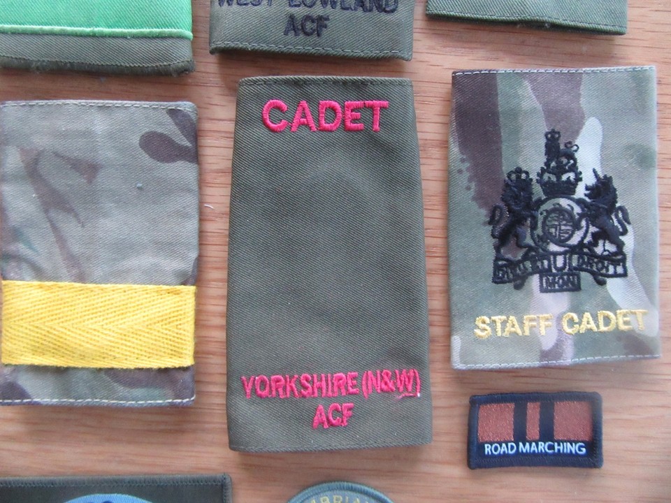 Mixed CCF / ACF cadet force badges. Cambs. London, Lowland etc. Job lot ...
