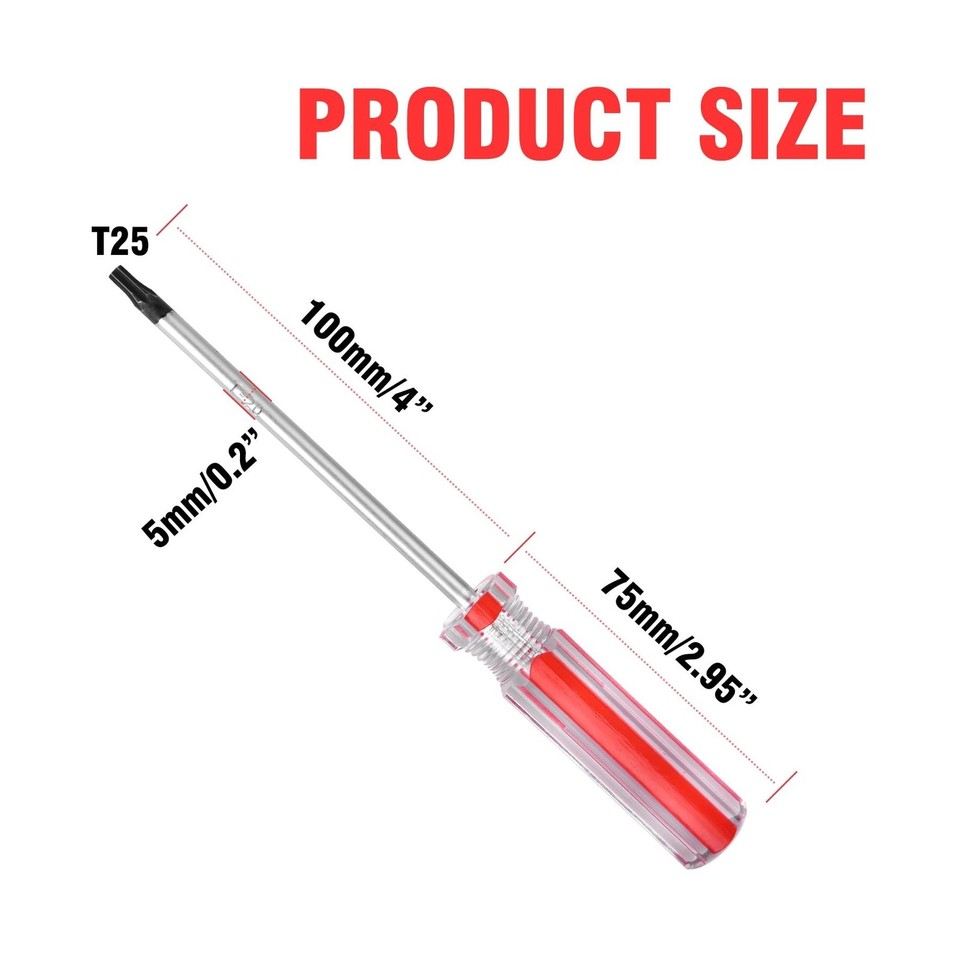 T25 Torx Screwdriver - Magnetic Tip Torx Security Screwdriver, Torx ...