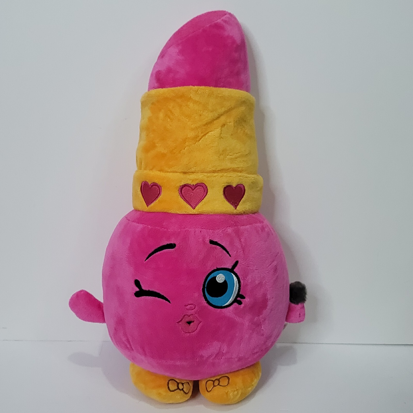Fiesta Shopkins Lippy Lips Lipstick 19" Plush Pink Stuffed Animal Large ...