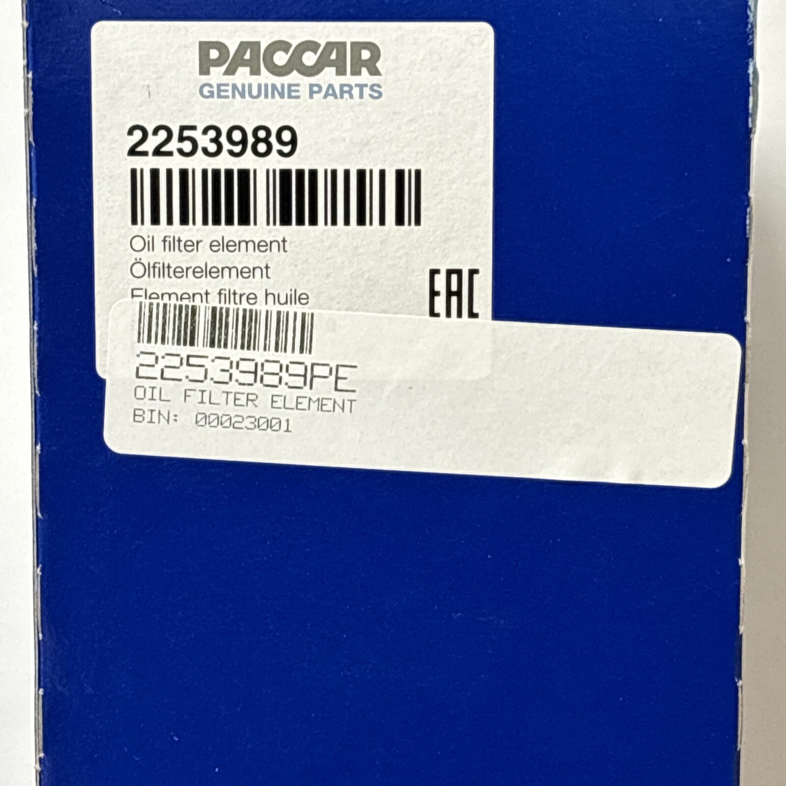 ~ BRAND NEW GENUINE PACCAR OEM OIL FILTER ELEMENT ~ ~2253989 | eBay