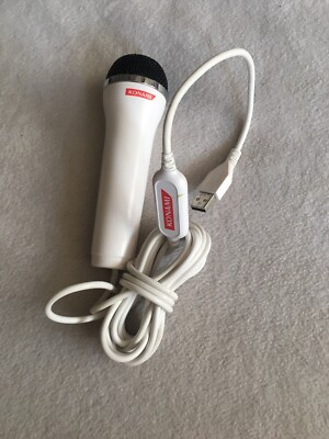 Konami Logitech E-UR20 USB White Microphone Wii Xbox 360 PS2 PS3 | eBay