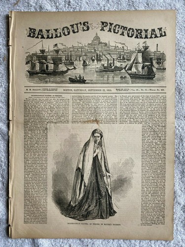 Ballou's Pictorial seashells Walcott Bros. factory Pawtucket Rhode ...