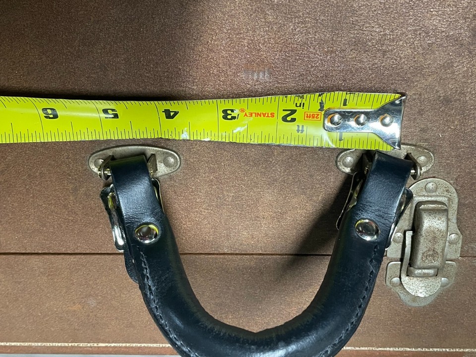 Leather buckle case handle for Gibson Guild Gretsch Lifton archtop geib ...