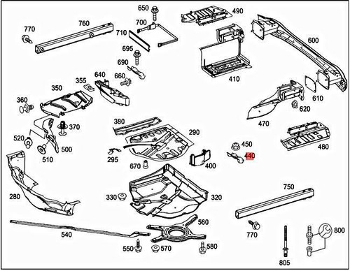 Genuine MERCEDES BBDC A207 C204 C207 C216 C218 S204 Rail 2046280041 | eBay