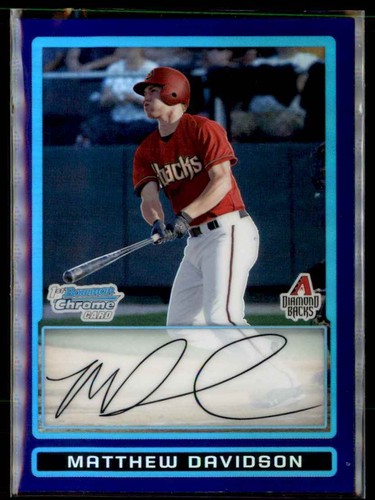 Matthew Davidson 2009 Bowman Chrome Draft Refractors #BDPP23 Purple | eBay