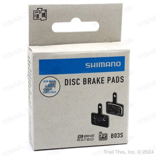 Shimano B03S Disc Brake Pads - EBPB03SRESINA (Brown) for sale online | eBay